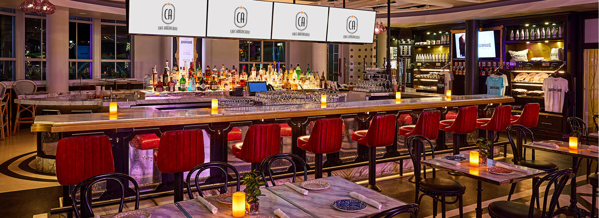 Cafe Americano Miami: Ocean Drive, Brickell & Collins Ave